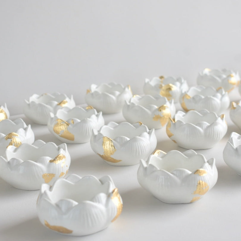 50ml Concrete Candle Jars with Unique Lotus Design | Wholesale Empty ...