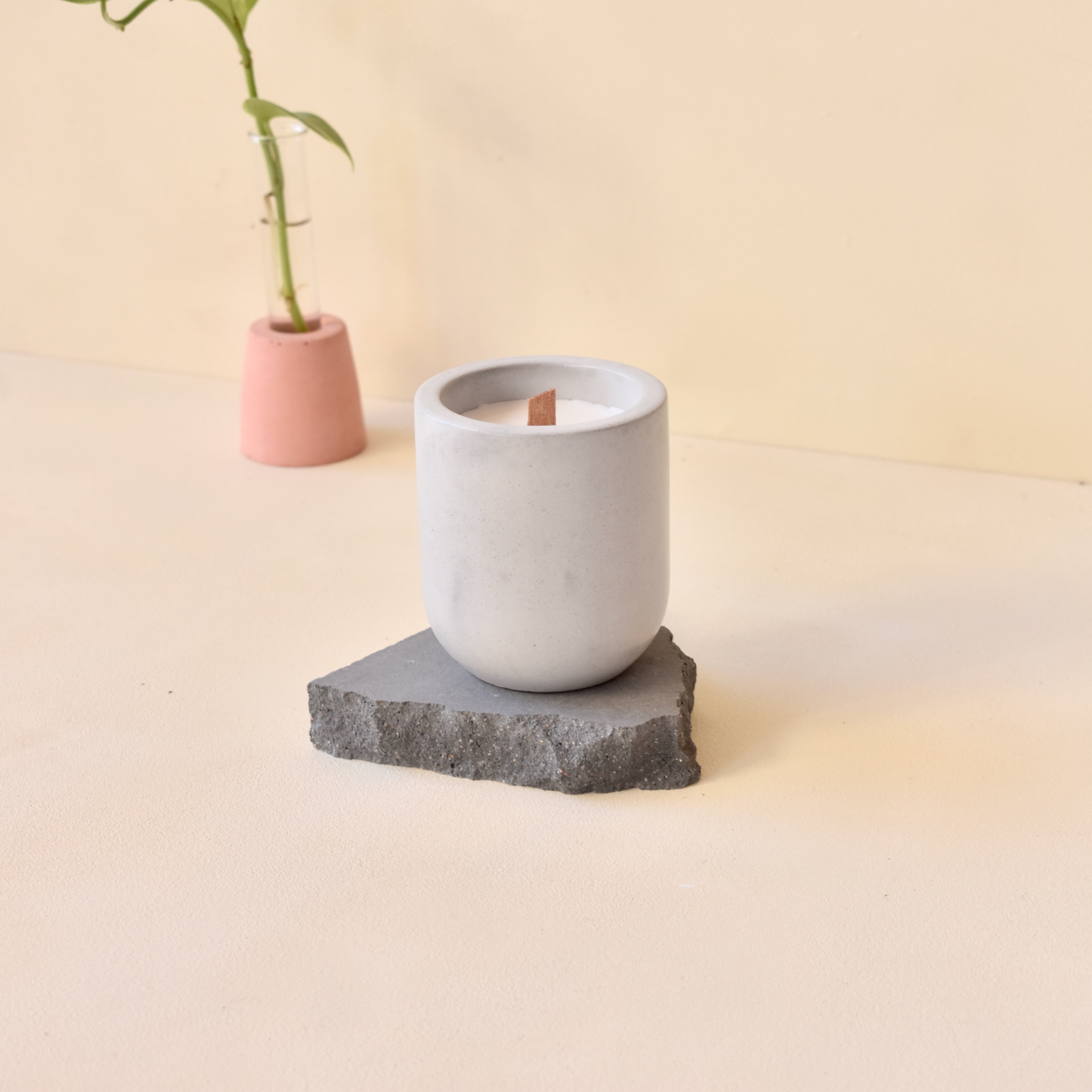 Magnus - 150ml | Handmade Premium Empty Concrete Candle Jar for Wholes