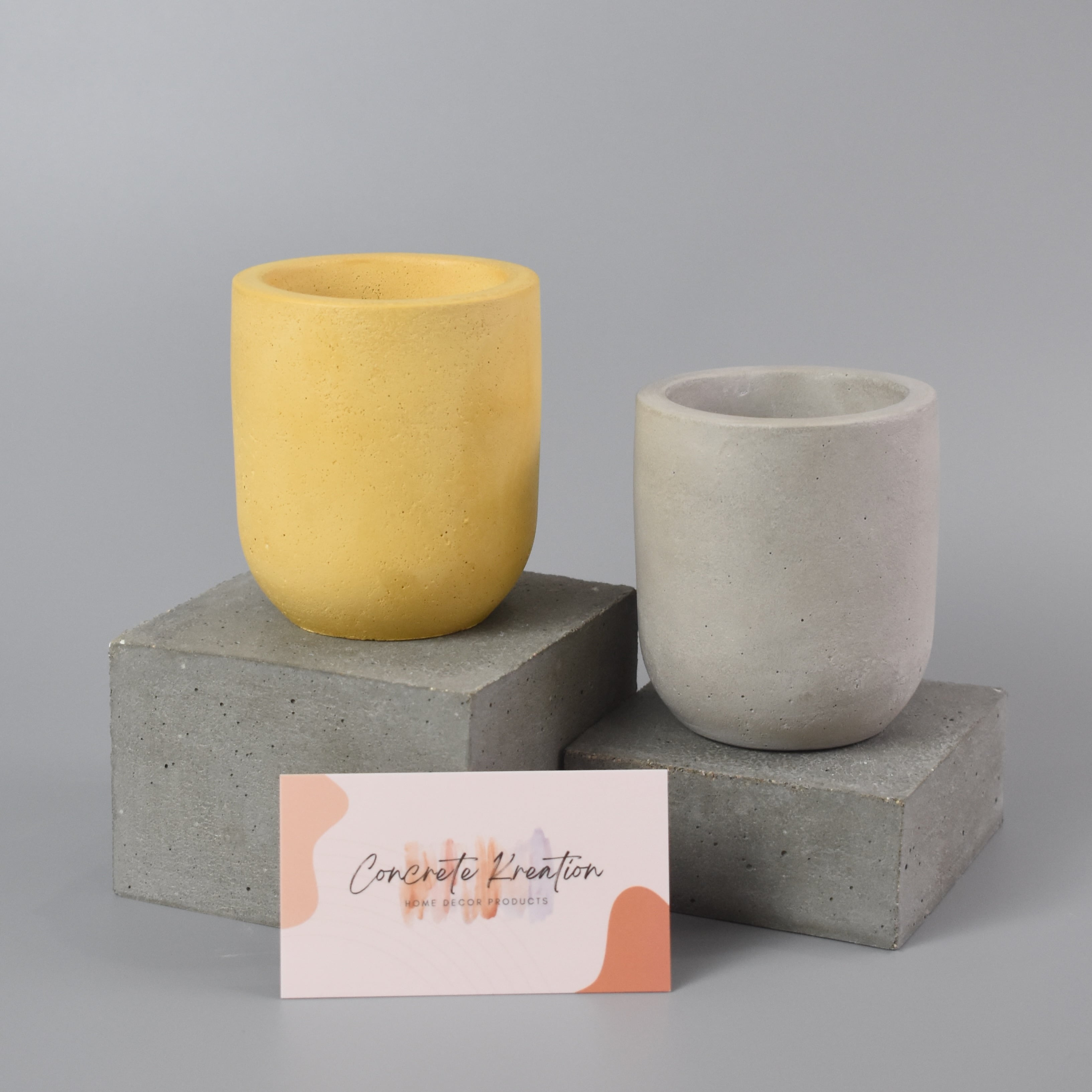 Magnus - Handmade Premium Empty Concrete Candle Jar for Wholesale