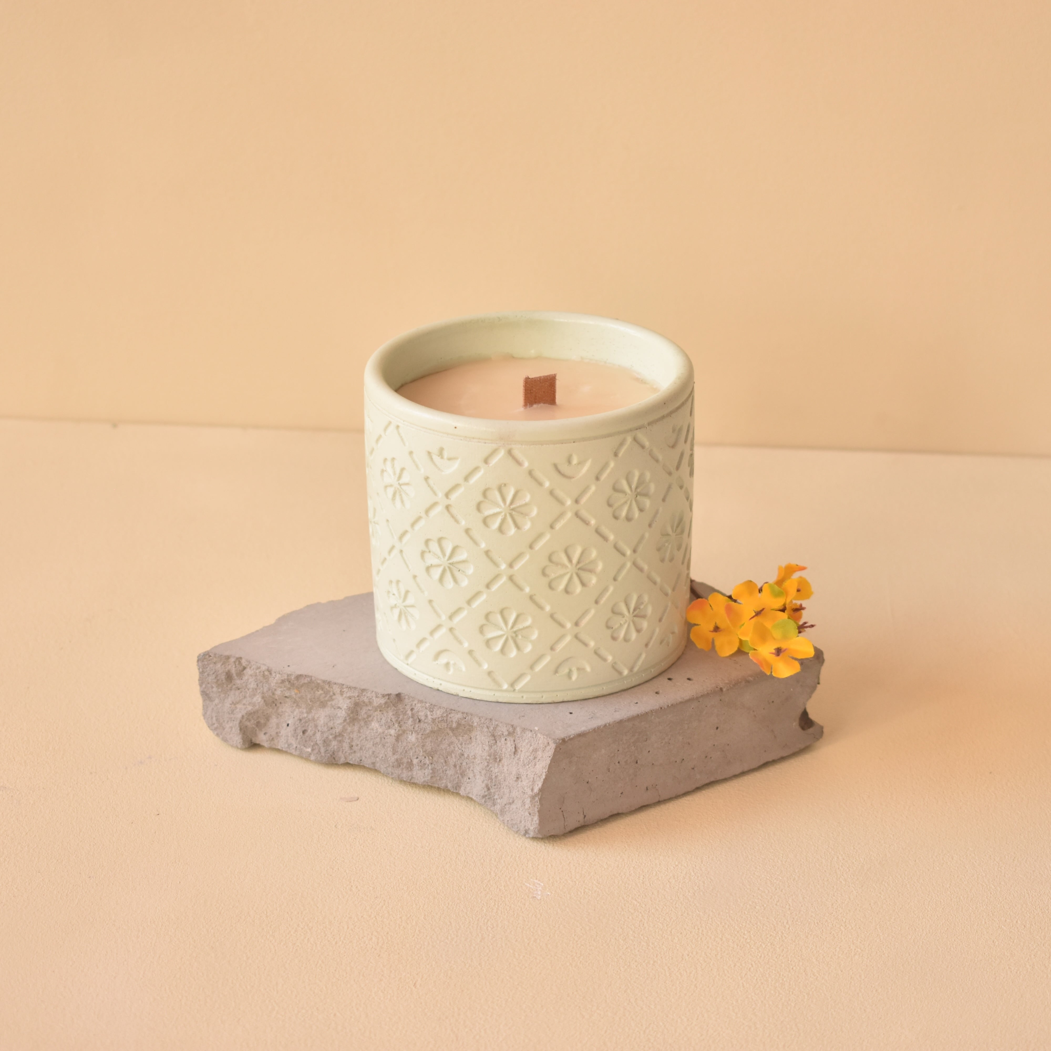 Quinn - 250ml | Premium Handmade Concrete Candle Jar (Empty) for Candl